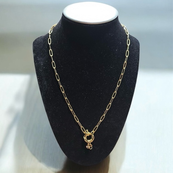 Macy's | Jewelry | Macys Gold Paper Clip Chain Necklace | Poshmark
